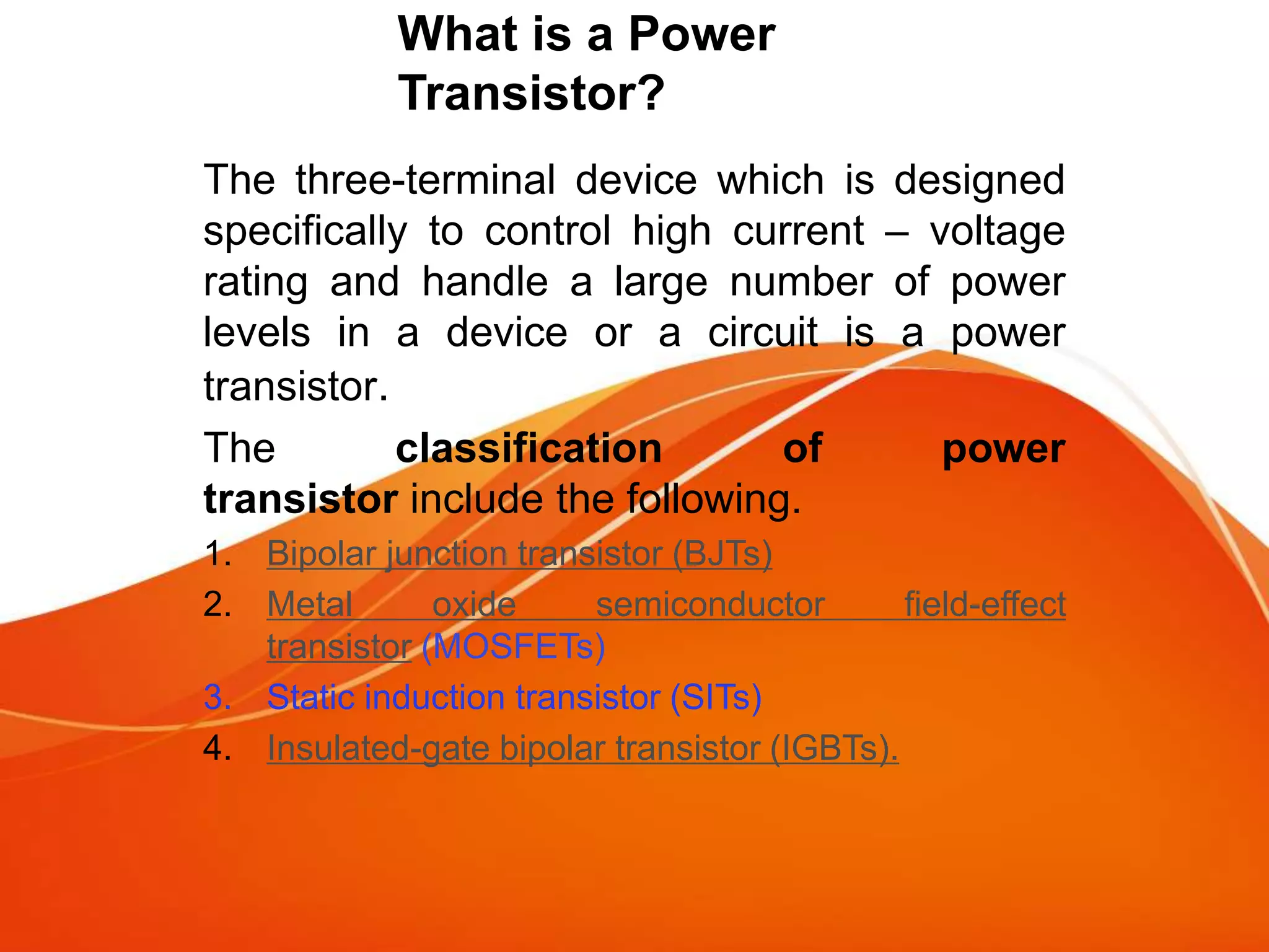 What is a Power Transistor.pptx