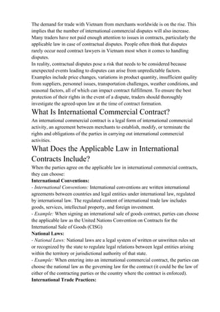 What is Applicable Law in International Contracts.docx