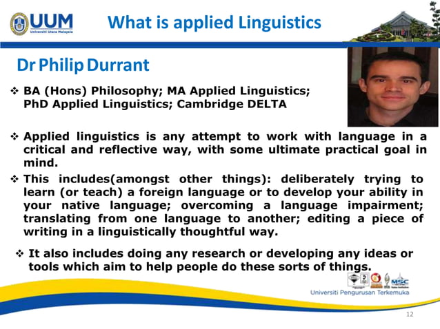 What is applied linguistics | PPTX