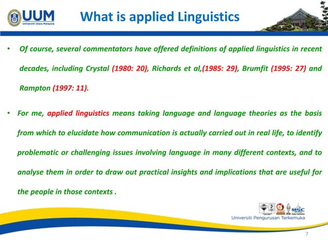What is applied linguistics | PPTX