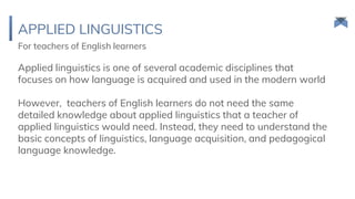 What is Applied Linguistics? | PPTX