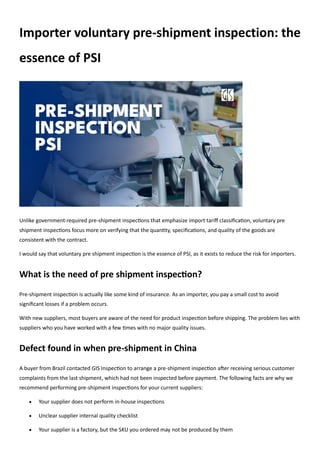 What is a Pre-shipment Inspection？Procedure, Checklist, and Cost.pdf