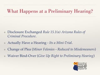 What is a preliminary hearing? | PDF