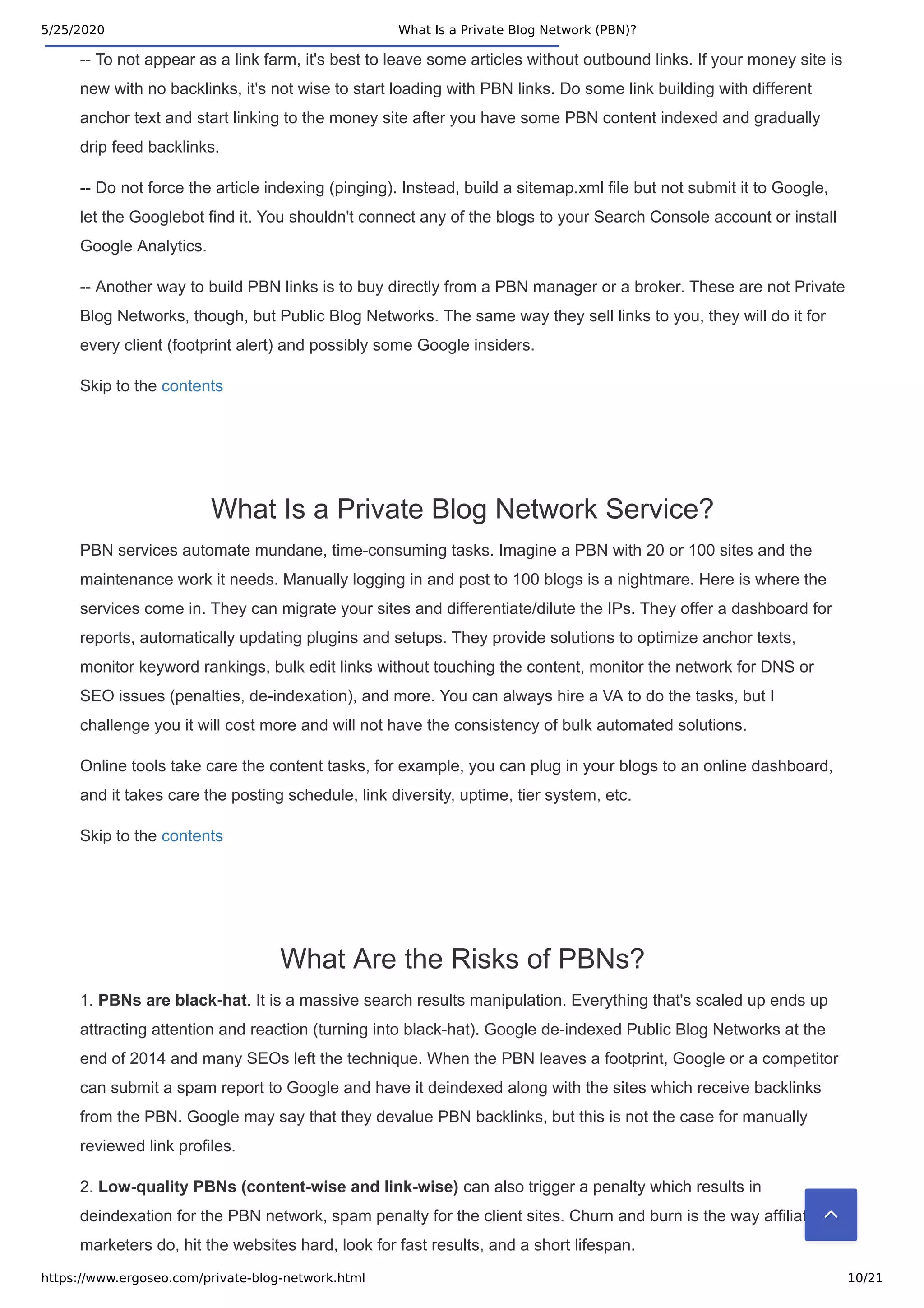 What is a Private Blog Network (PBN) | PDF