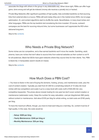What is a Private Blog Network (PBN) | PDF
