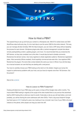 What is a Private Blog Network (PBN) | PDF