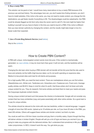 What is a Private Blog Network (PBN) | PDF