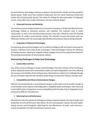 What is a Probe Card, and what Role Does it Play in Semiconductor ...