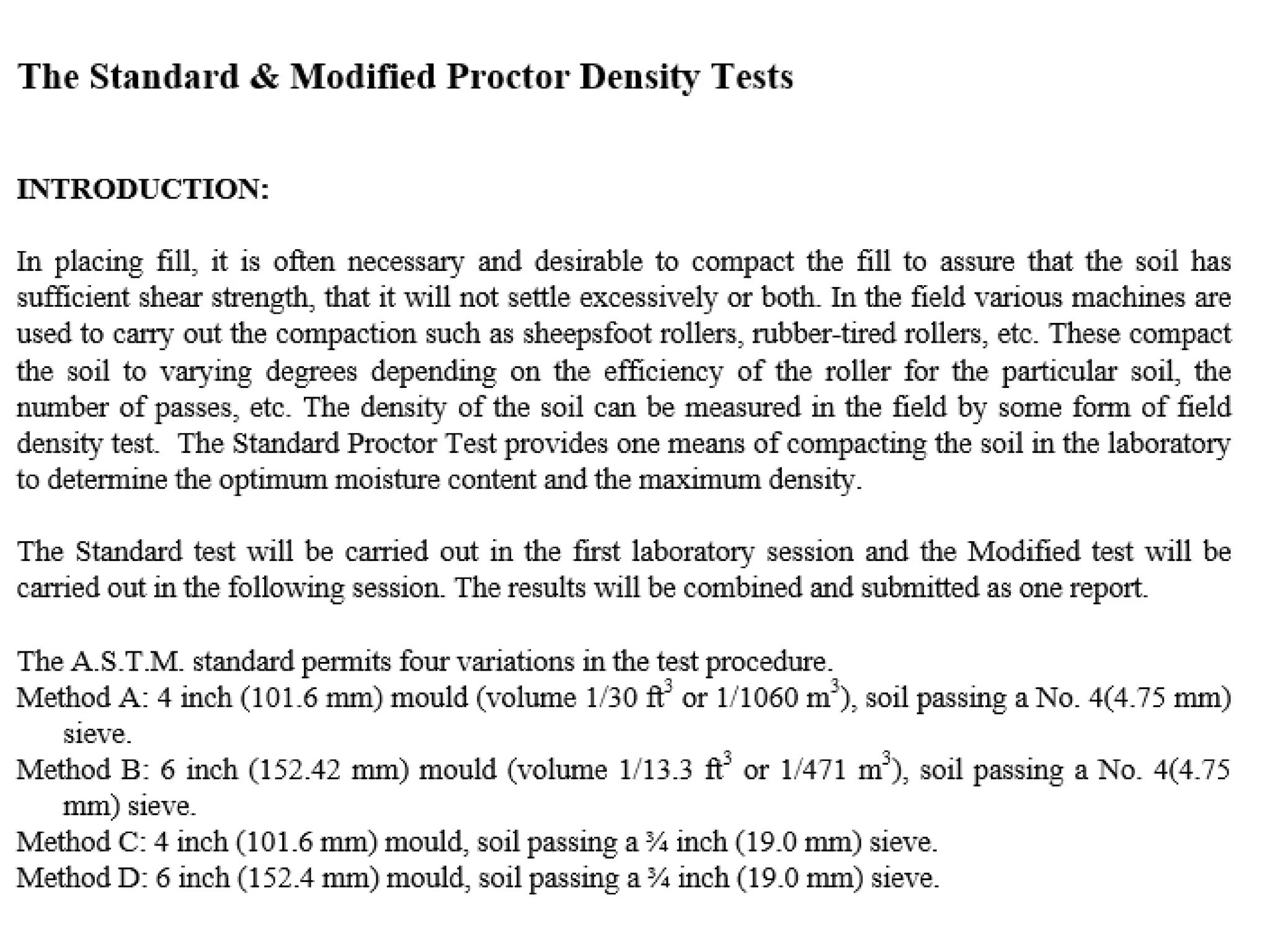proctor test and compaction | PPTX