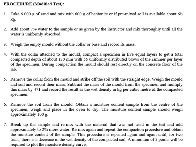 proctor test and compaction | PPTX | Standardized Testing | Educational ...