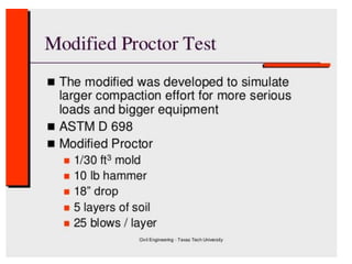 proctor test and compaction | PPTX