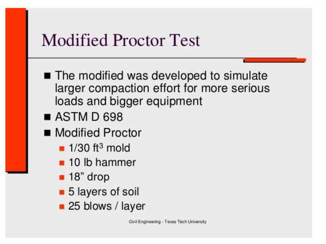 proctor test and compaction | PPTX | Standardized Testing | Educational ...