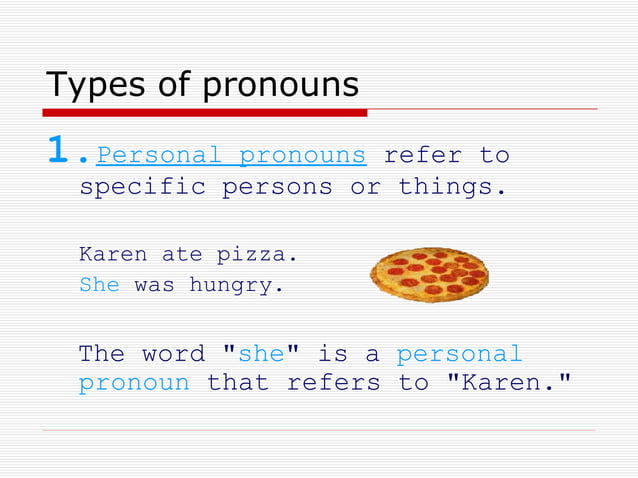 Pronouns and Nouns | PPT