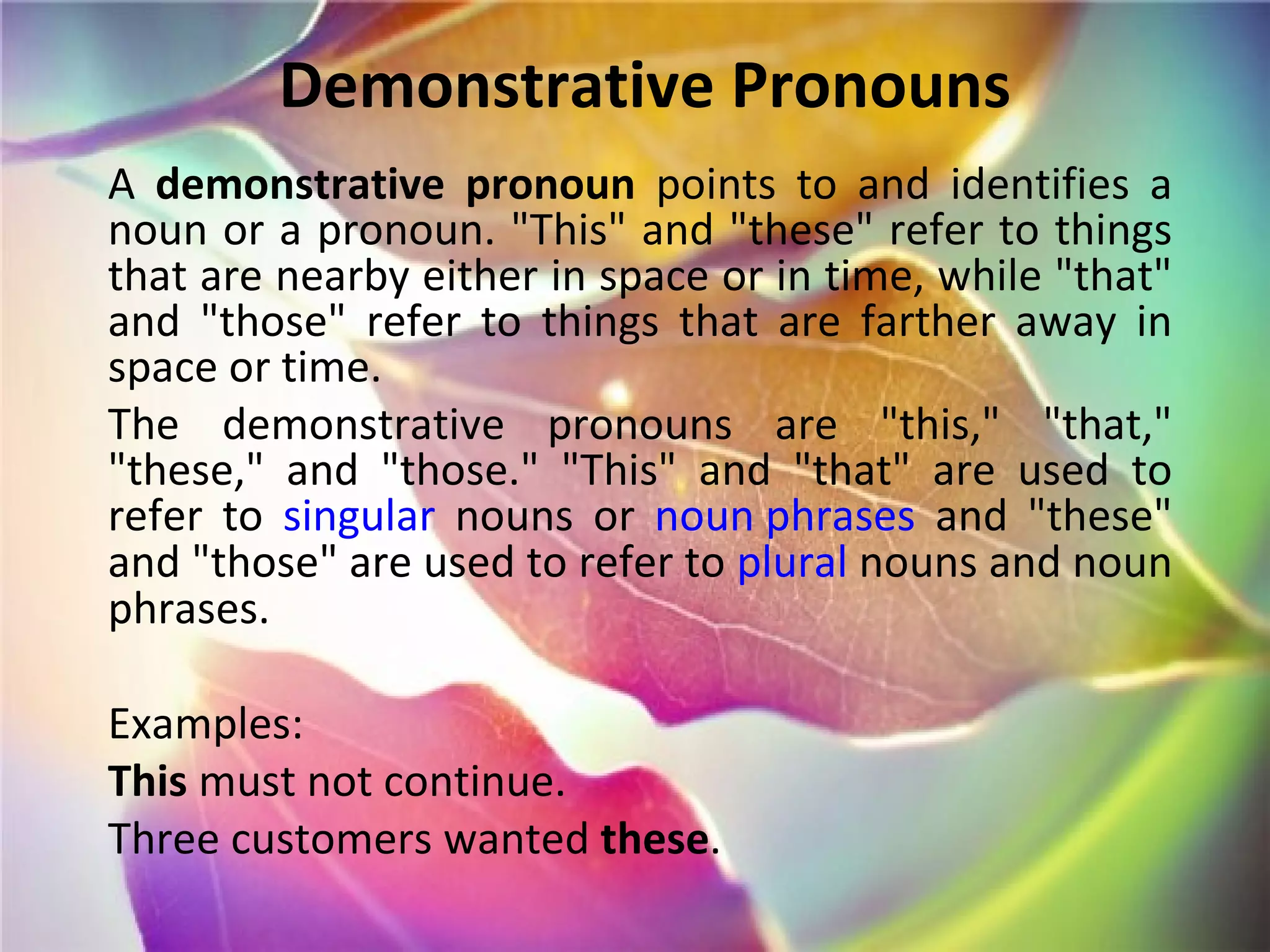 What is a pronoun | PPT