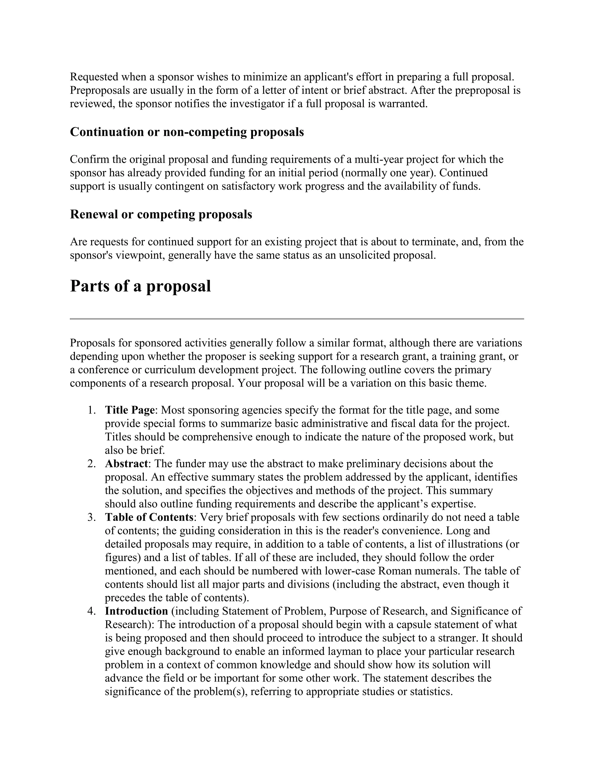 What is a proposal | DOCX