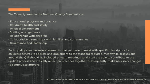 WHAT IS A QIP AND WHY DO I NEED IT? | PDF | Daycare and Pre-School ...