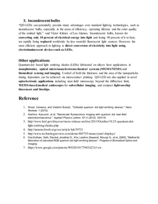 Quantum Dot Light Emitting Diode | DOCX