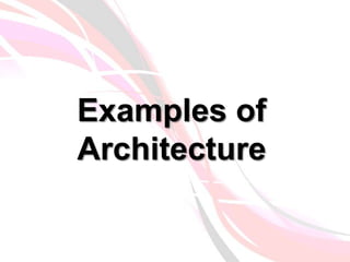 What is architecture | PPTX