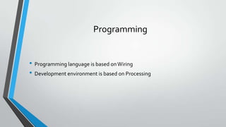 What is Arduino | PPT