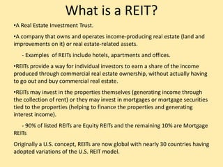 What is a REIT | PPT