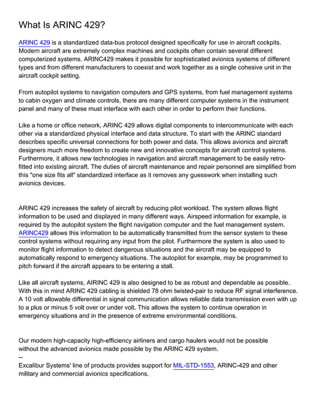 What Is ARINC 429_ | PDF