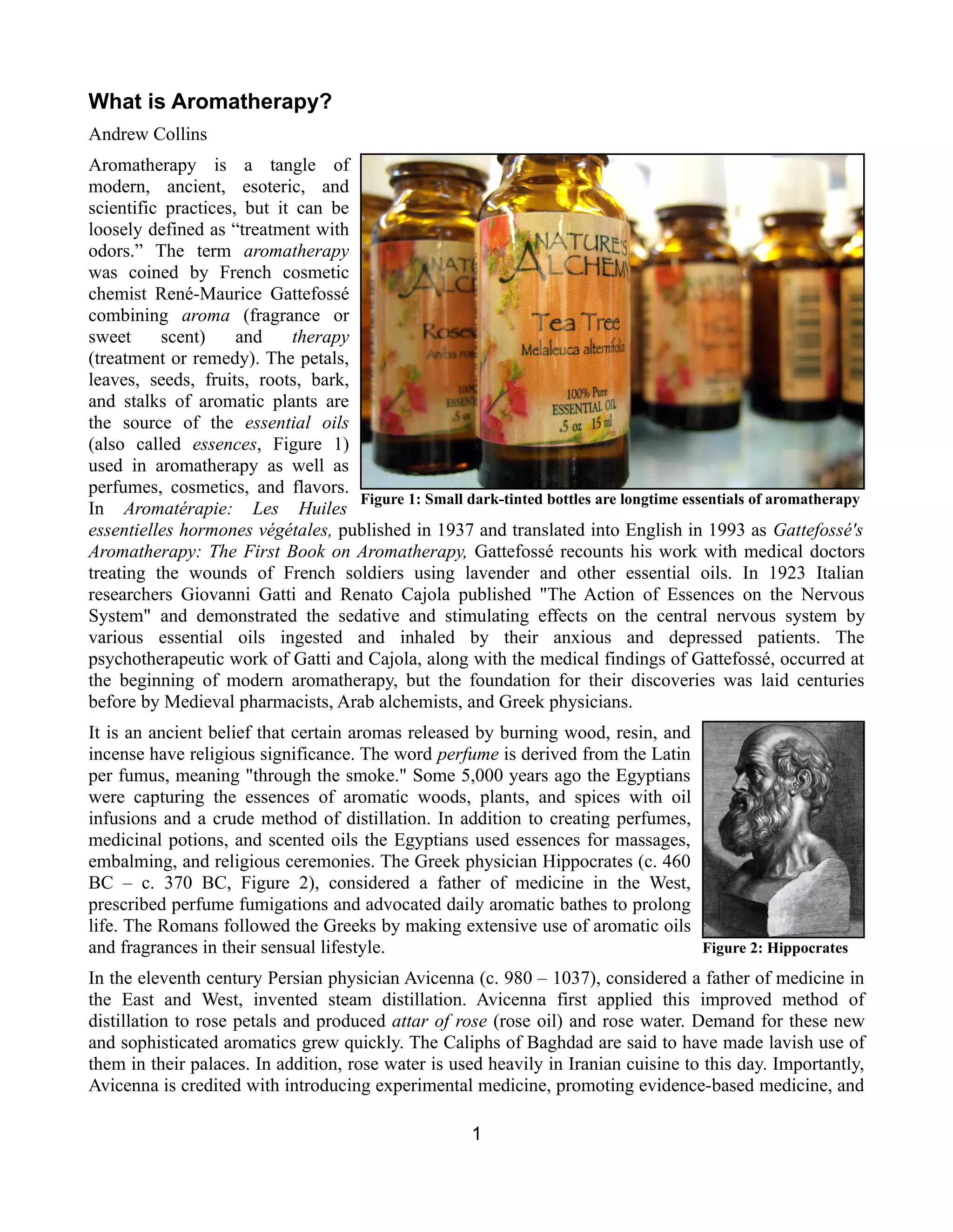 What is Aromatherapy? | PDF