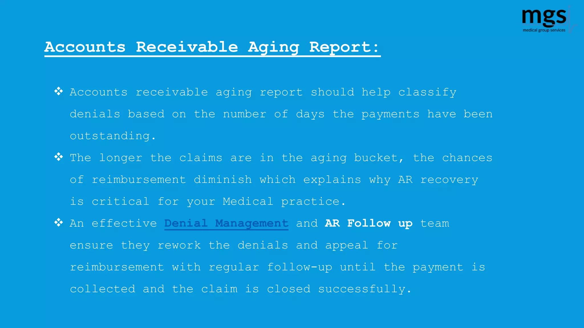 What Is AR Recovery In Medical Billing ? | PPTX