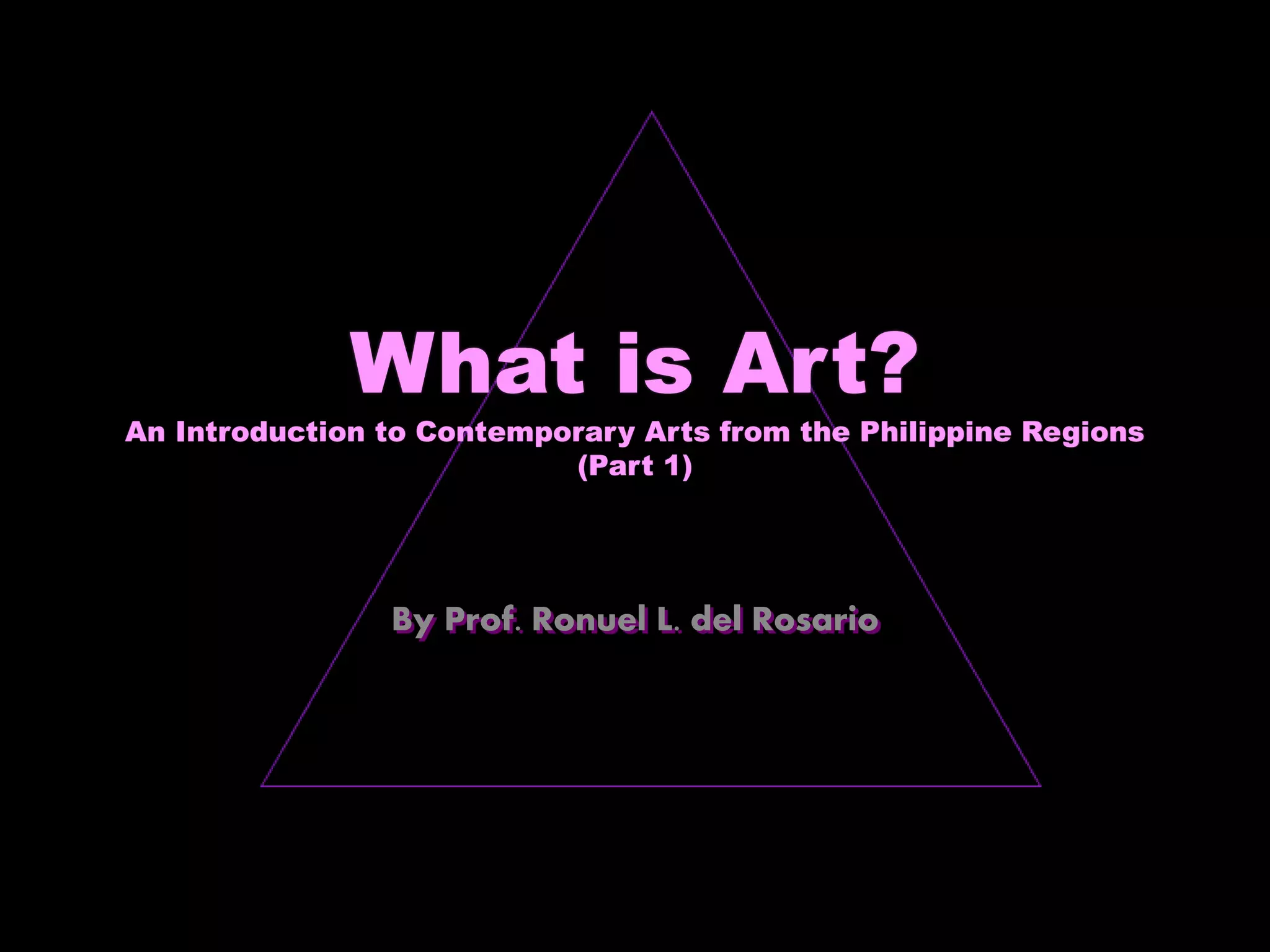 What is art? Different definitions of art as an introduction to ...