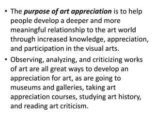WHAT IS ART, ART APPRECIATION SUBJECT.pptx