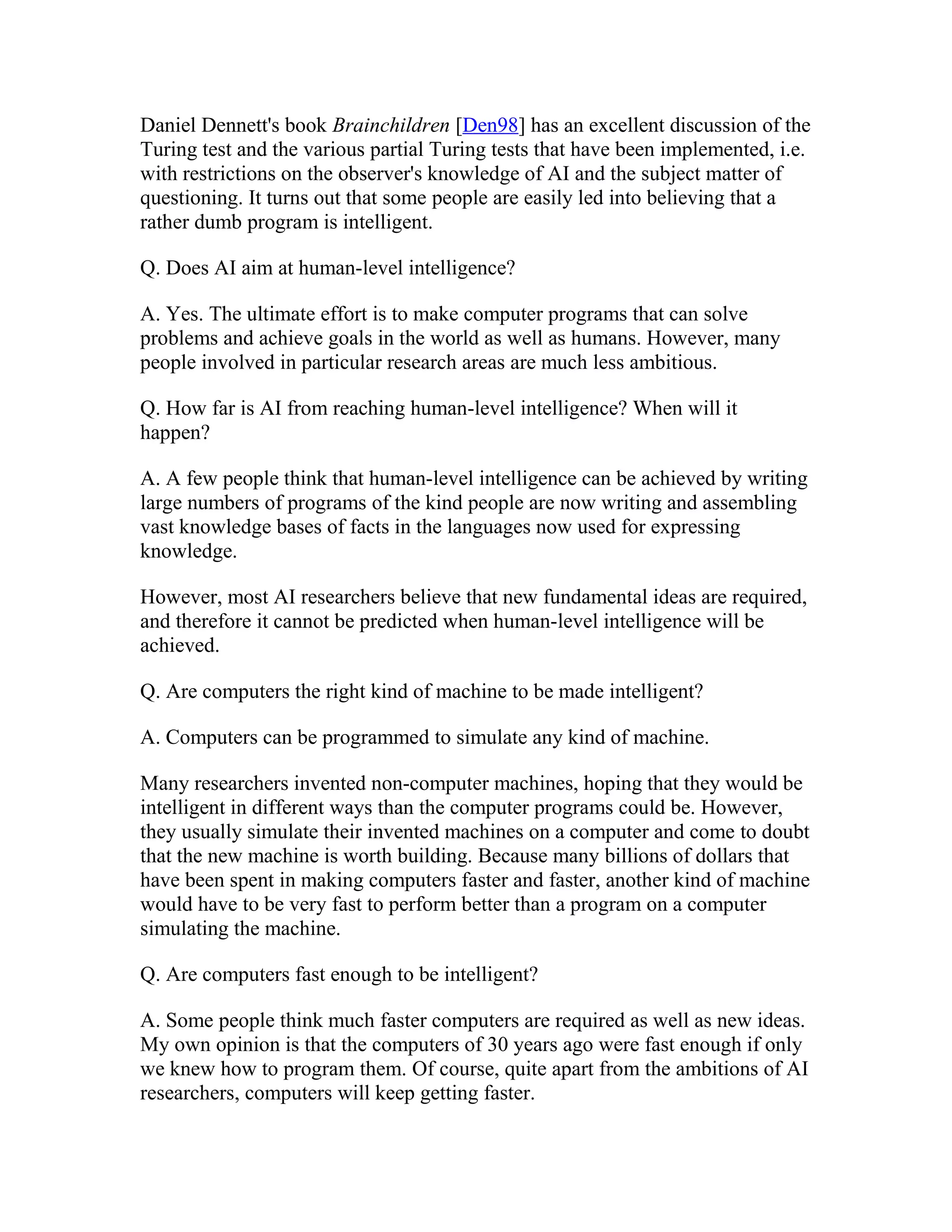 What is artificial intelligence | DOC