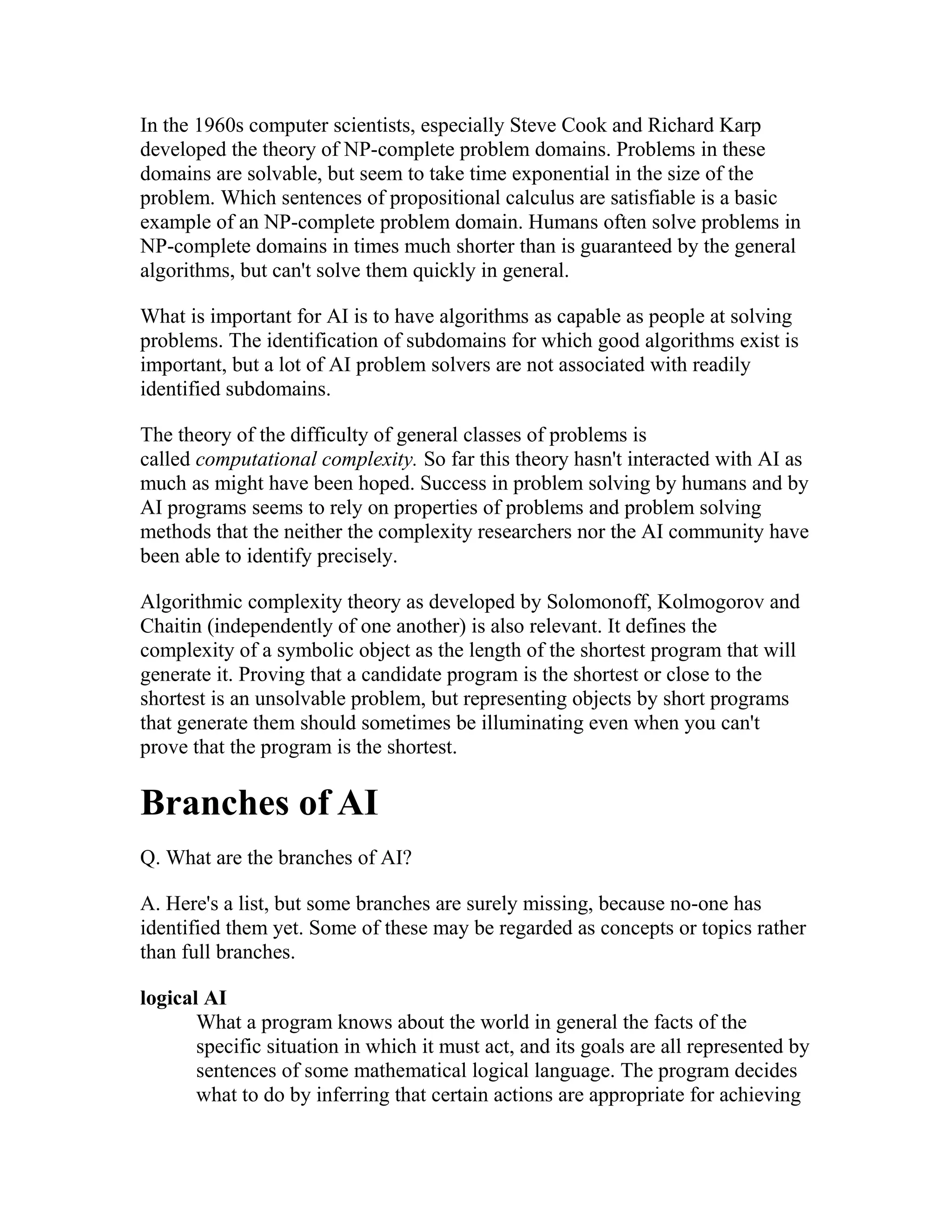 What is artificial intelligence | DOC