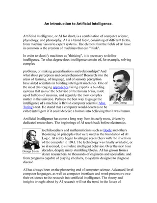 What is artificial intelligence | PDF