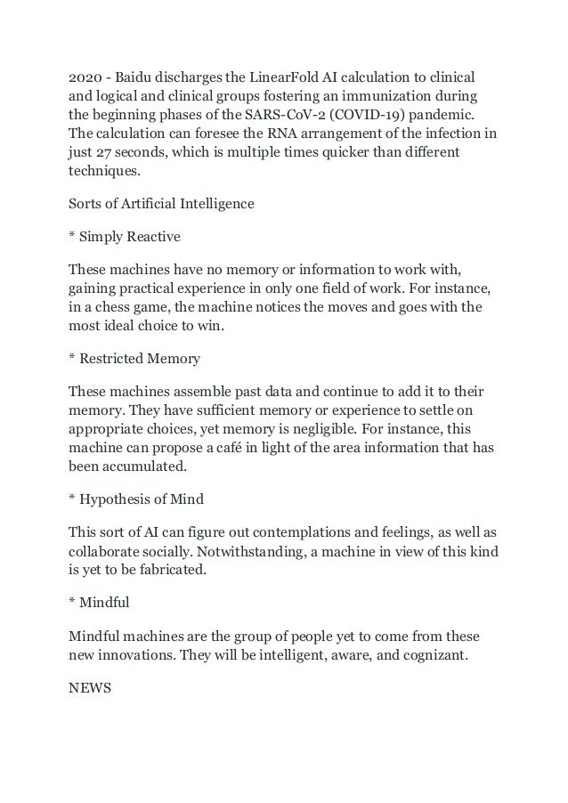 What is Artificial Intelligence | PDF