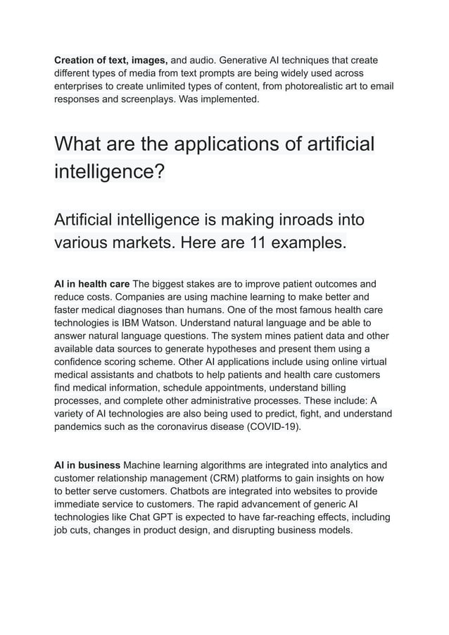 What is artificial intelligence Definition, top 10 types and examples ...
