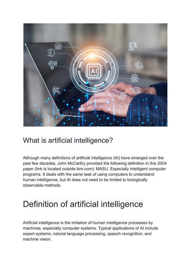 What is artificial intelligence Definition, top 10 types and examples ...
