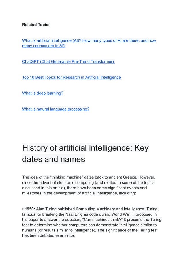 What is artificial intelligence Definition, top 10 types and examples ...