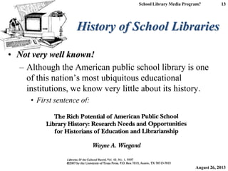 What is a school library media center | PPTX