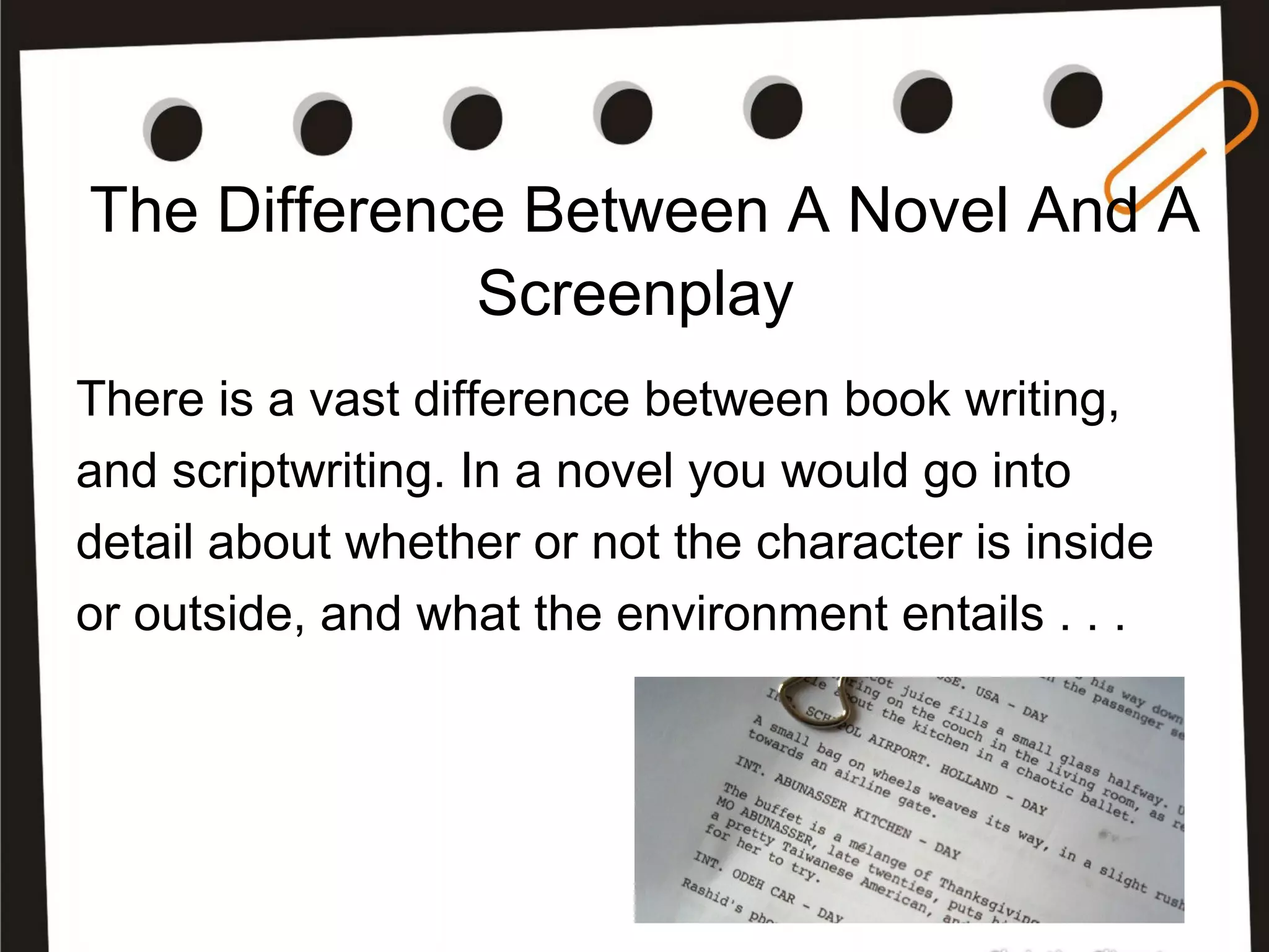What is a screenplay - A Beginner's Guide To Screenplay Writing | PPT ...