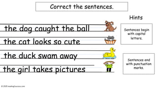Teaching Kids What a Sentence Is. #subjects, #predicates, #action and ...