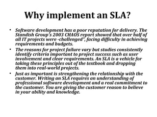 What is a service level agreement week7 | PPT