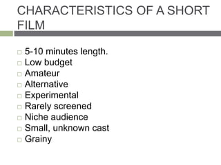 What is a short film? | PPTX