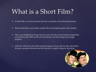 What is a Short Film? | PPT