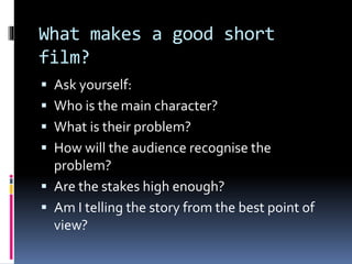What is a short film | PPTX | Video Production | Content Production