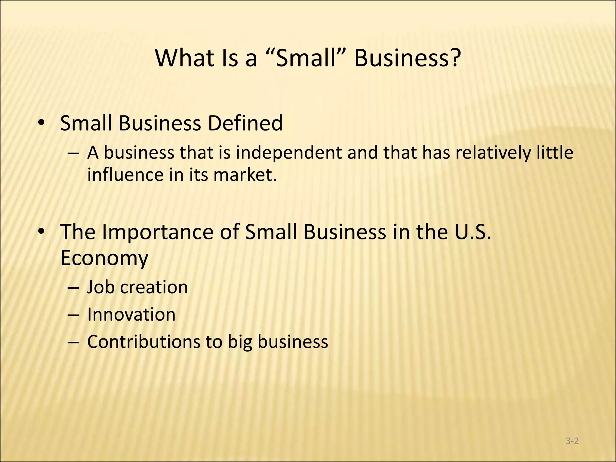 What is a Small Business - Brittany Killins | PPT