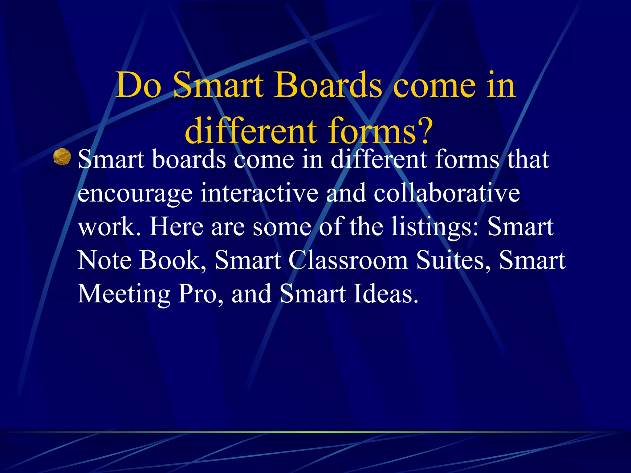 What Is A Smart Board | PPT