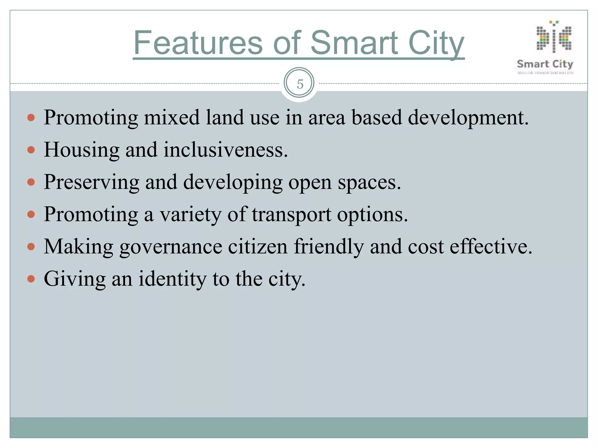 Smart City Mission- Building a Smart India | PPTX