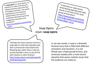 What is a soap opera | PPTX