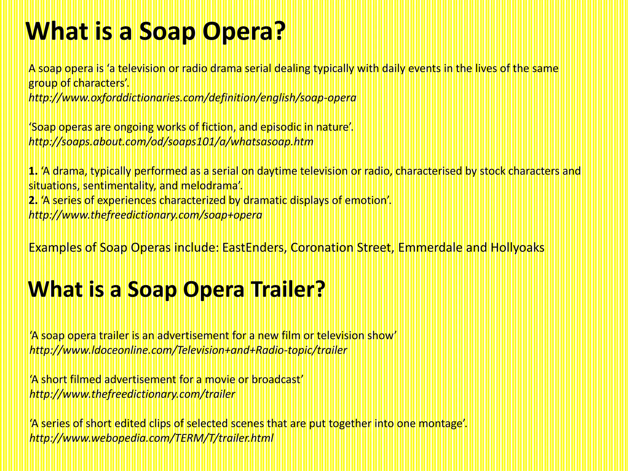 What is a Soap Opera? | PPTX