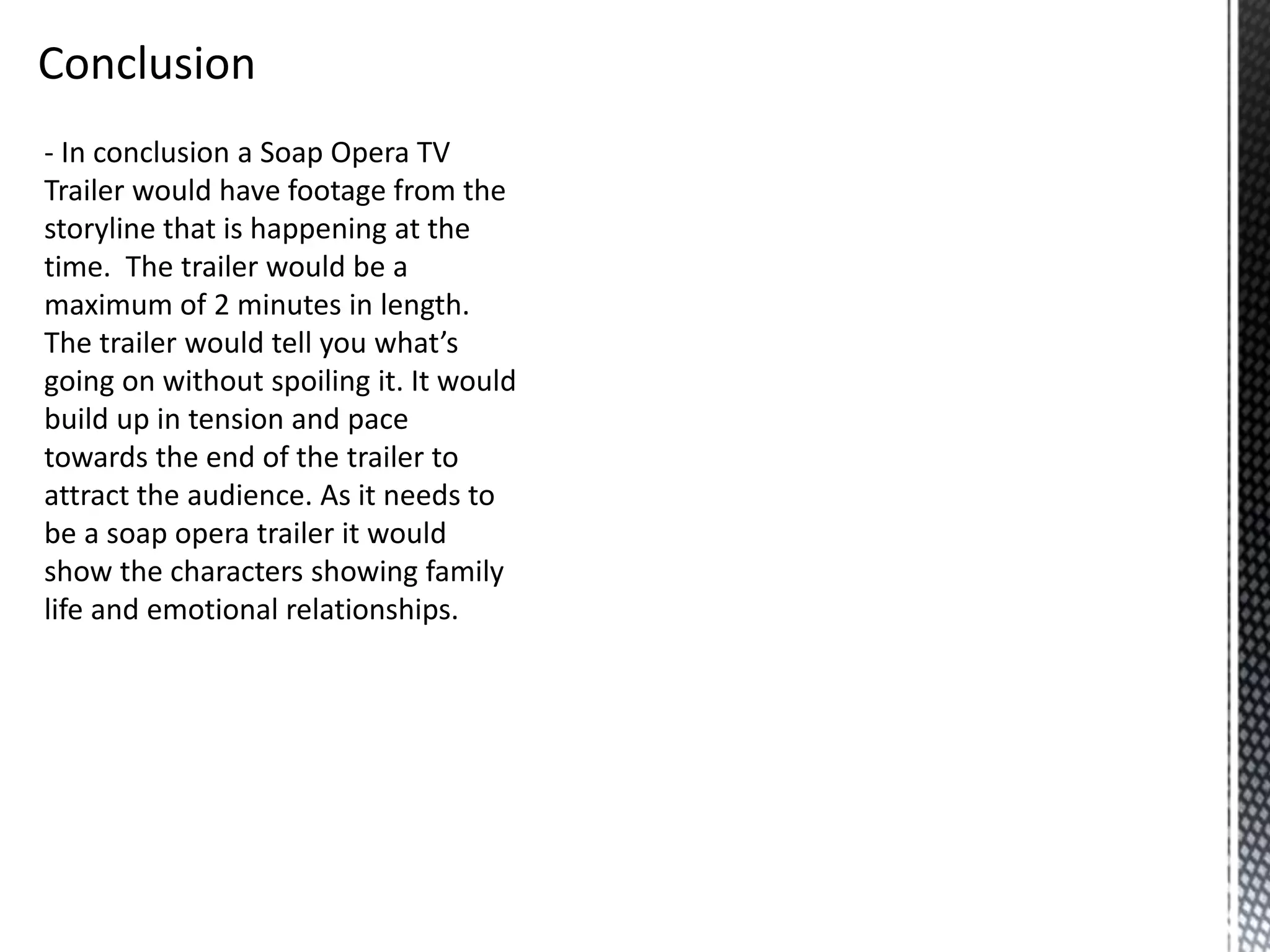 What is a soap opera tv trailer | PPTX | Soap Opera | Genres