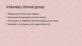 social group and its types | PPT